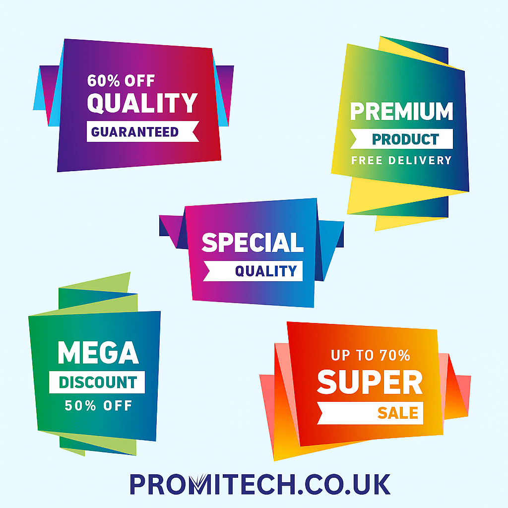 Same Day Fast Sticker & Label Printing in London - Promitech Print and ...